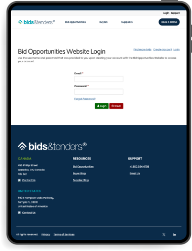 bids&tenders: Support for Suppliers